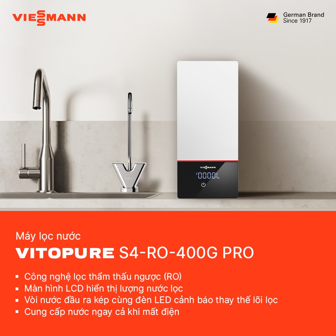 Máy lọc nước RO Viessmann Vitopure S4-RO-400G PRO - Phương Anh Water