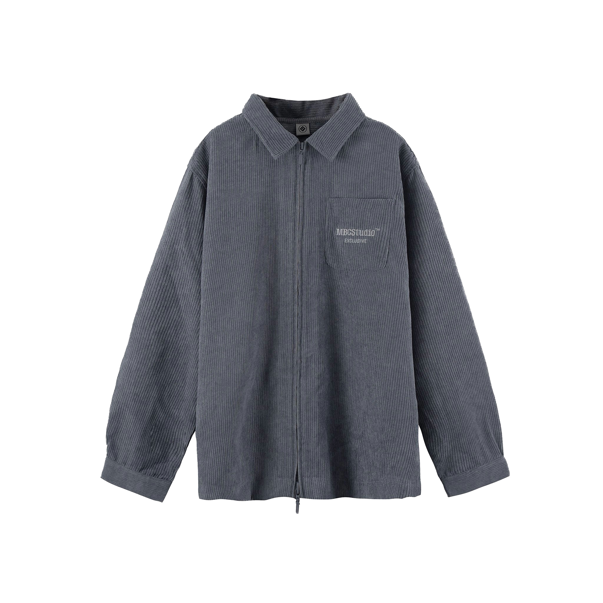 M.B.C Two-way Zipper Collar Jacket - Gray MBC