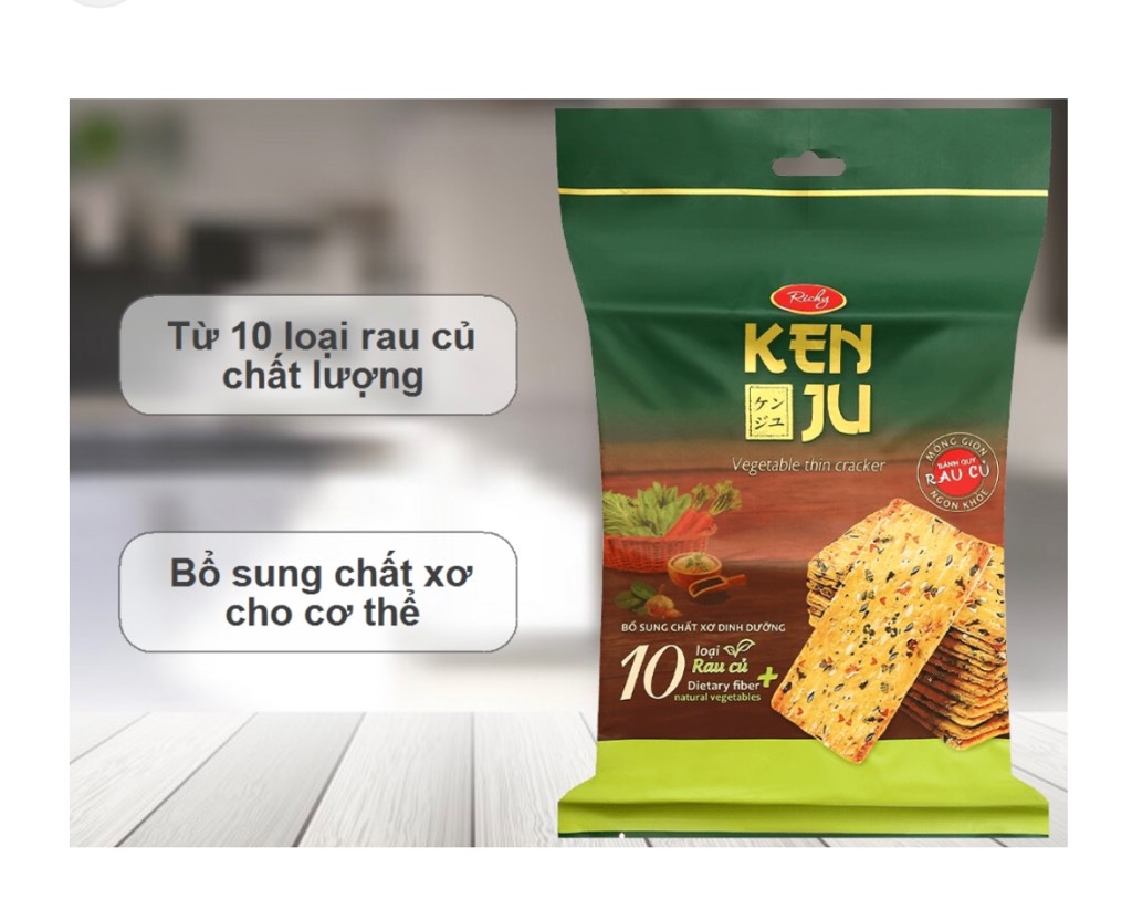 Bánh quy Kenju rau củ 192g Siêu thị tự chọn Sun H Mart