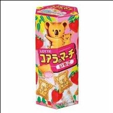 Bánh gấu lotte dâu hộp 37g Siêu thị tự chọn Sun H Mart