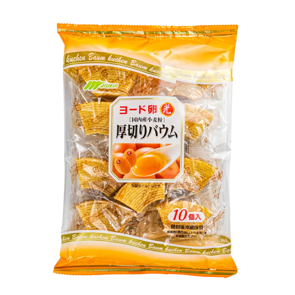 Bánh ngọt cuộn cắt lát Marukin Thick Baukuchen Konni39 Phú Hòa