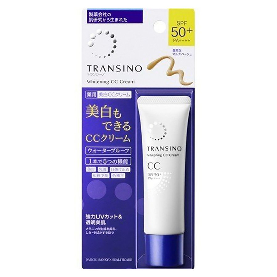 Kem trang điểm dưỡng trắng và chống nắng 5 in 1 Transino Whitening CC Cream SPF50+ PA++++ 30g ...