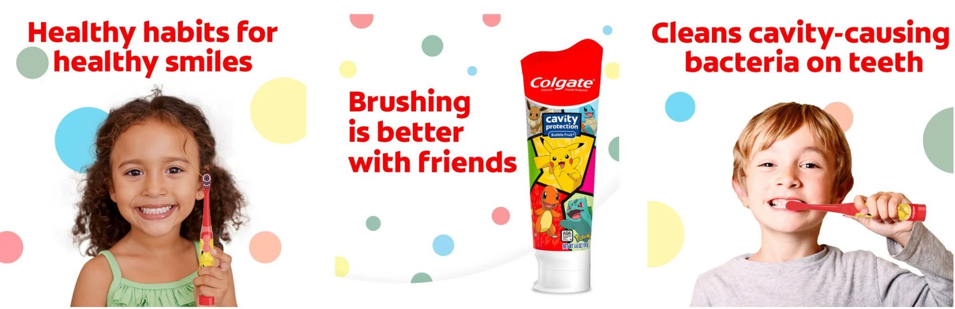 KEM ĐÁNH RĂNG COLGATE POKEMON HƯƠNG VỊ TRÁI CÂY CHO TRẺ EM - COLGATE ...