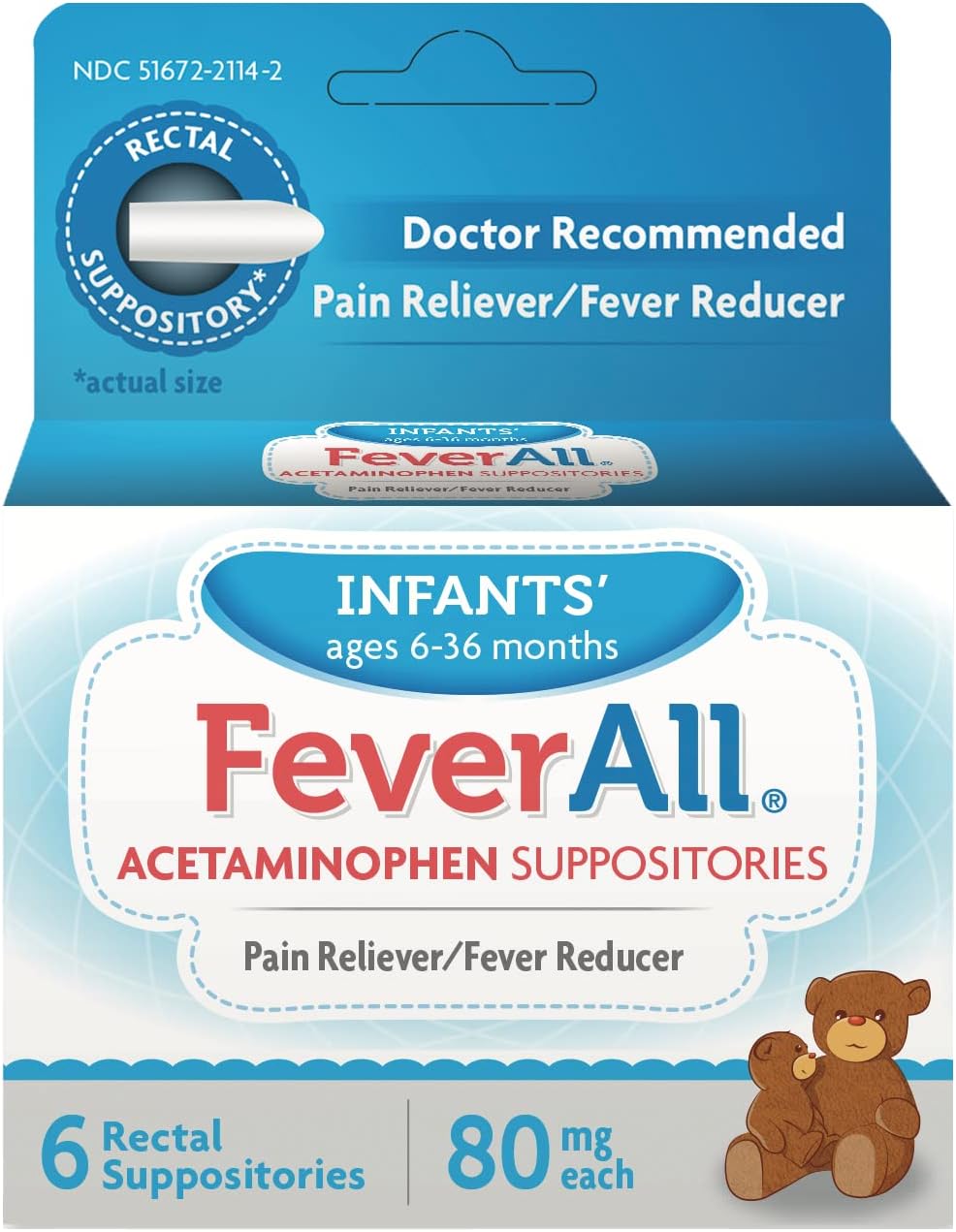 VIÊN ĐẶT HẬU MÔN GIẢM SỐT DÀNH CHO TRẺ SƠ SINH - FEVERALL INFANTS ...