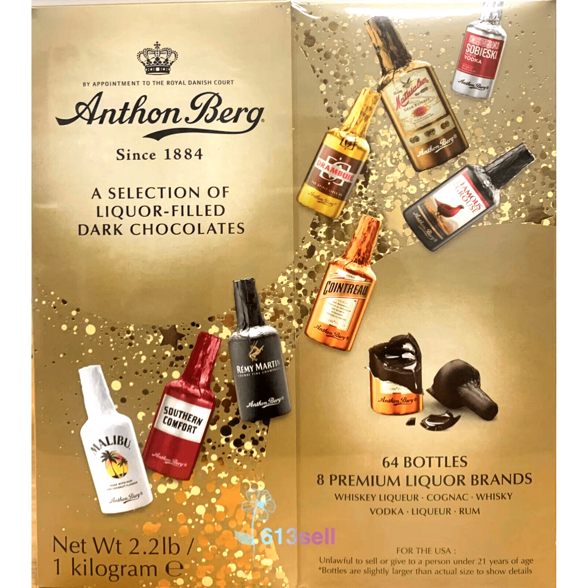 Liquor Chocolates For Adults 6 Pack Anthon Berg Liquor Filled Dark ...