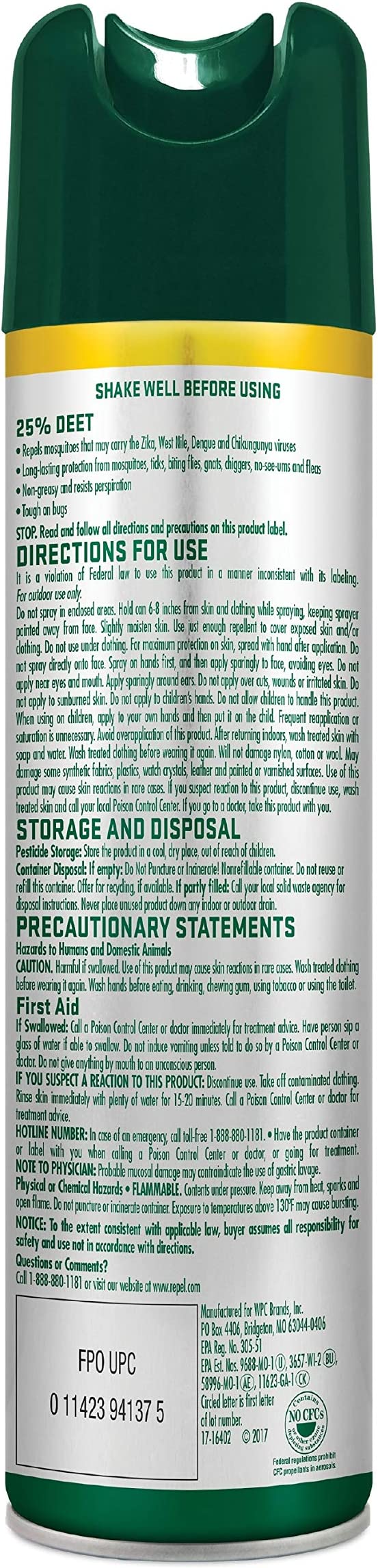 THUỐC XỊT CHỐNG MUỖI & CÔN TRÙNG ĐỐT REPEL INSECT REPELLENT SPORTSMEN ...