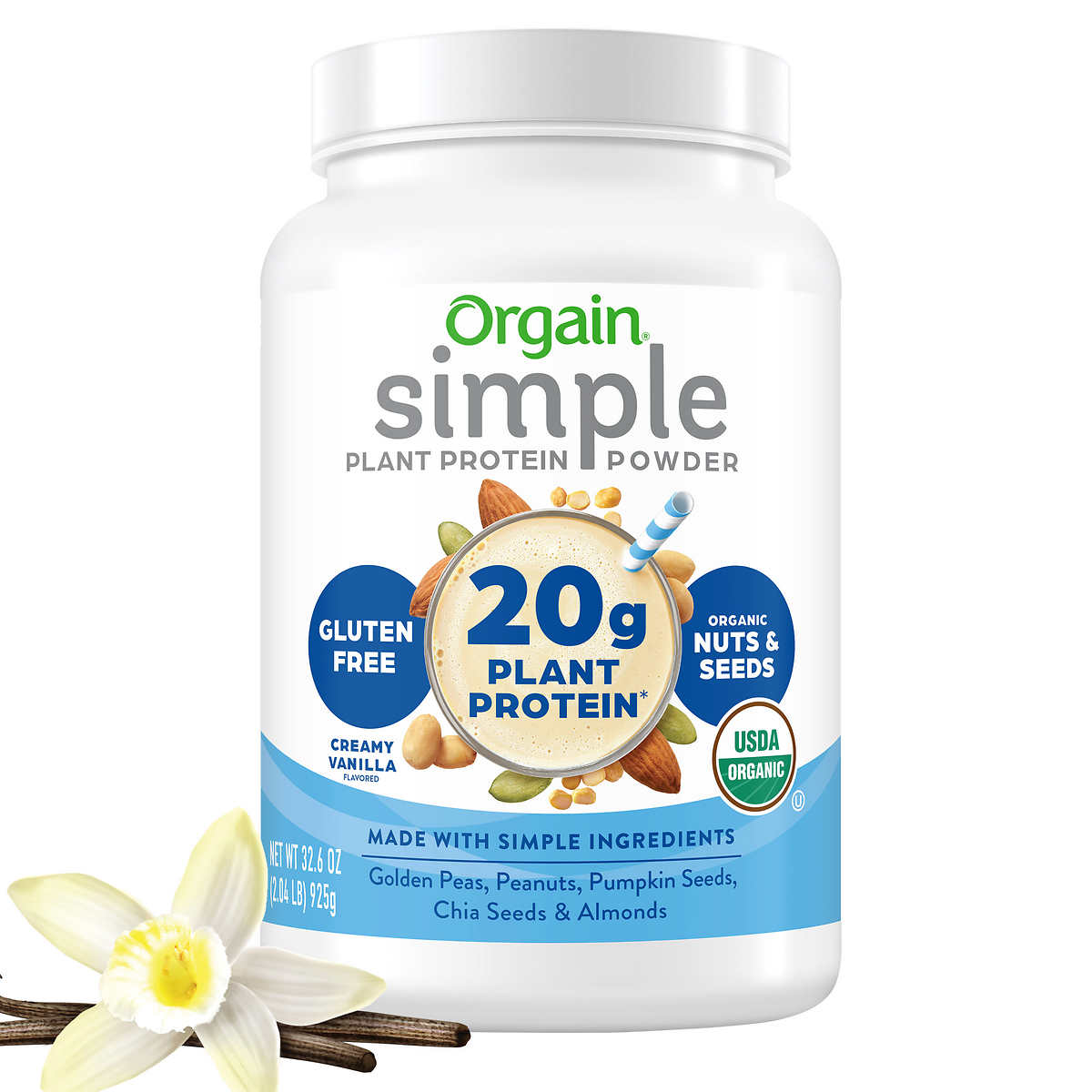 BỘT PROTEIN THỰC VẬT HỮU CƠ VỊ VANI - ORGAIN USDA ORGANIC SIMPLE PLANT ...
