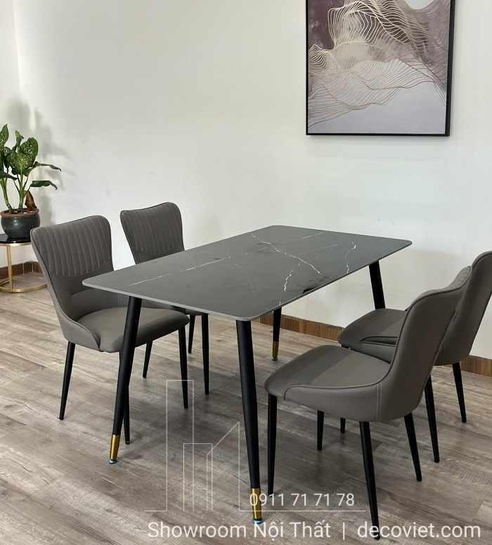 Bàn Ăn 4 Ghế | Bộ Bàn 4 Ghế Mặt Đá Giá Rẻ Hiện Đại 2024