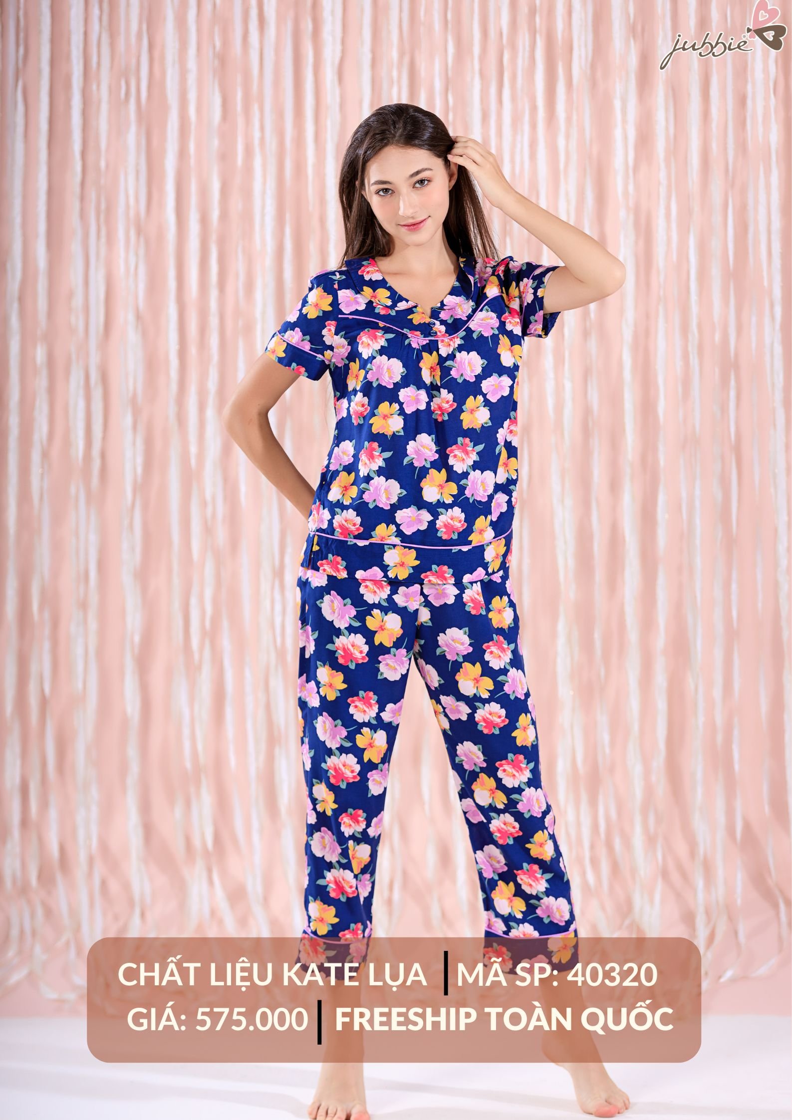BD cổ bẻ 2 nút - 40320 | Jubbie Homewear