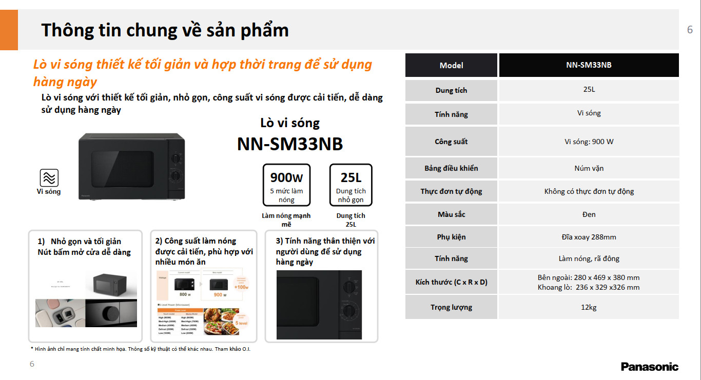 [HÀNG CHÍNH HÃNG] Lò vi sóng Panasonic NN-GT35NB / NN-ST34NB | ĐIỆN MÁY ...