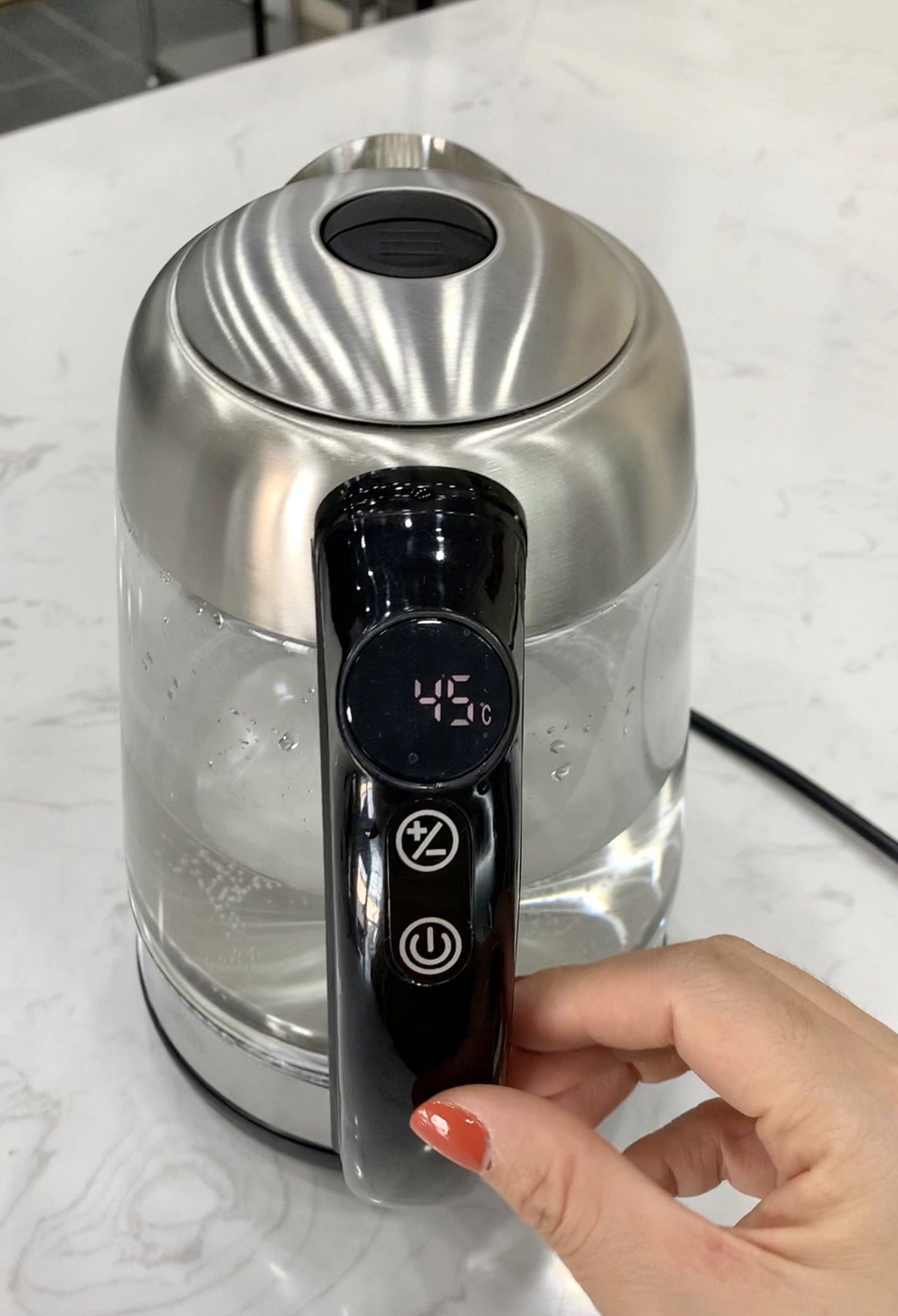 Ấm đun nước siêu tốc thủy tinh điều chỉnh nhiệt độ Kalpen KK88 | ĐIỆN ...