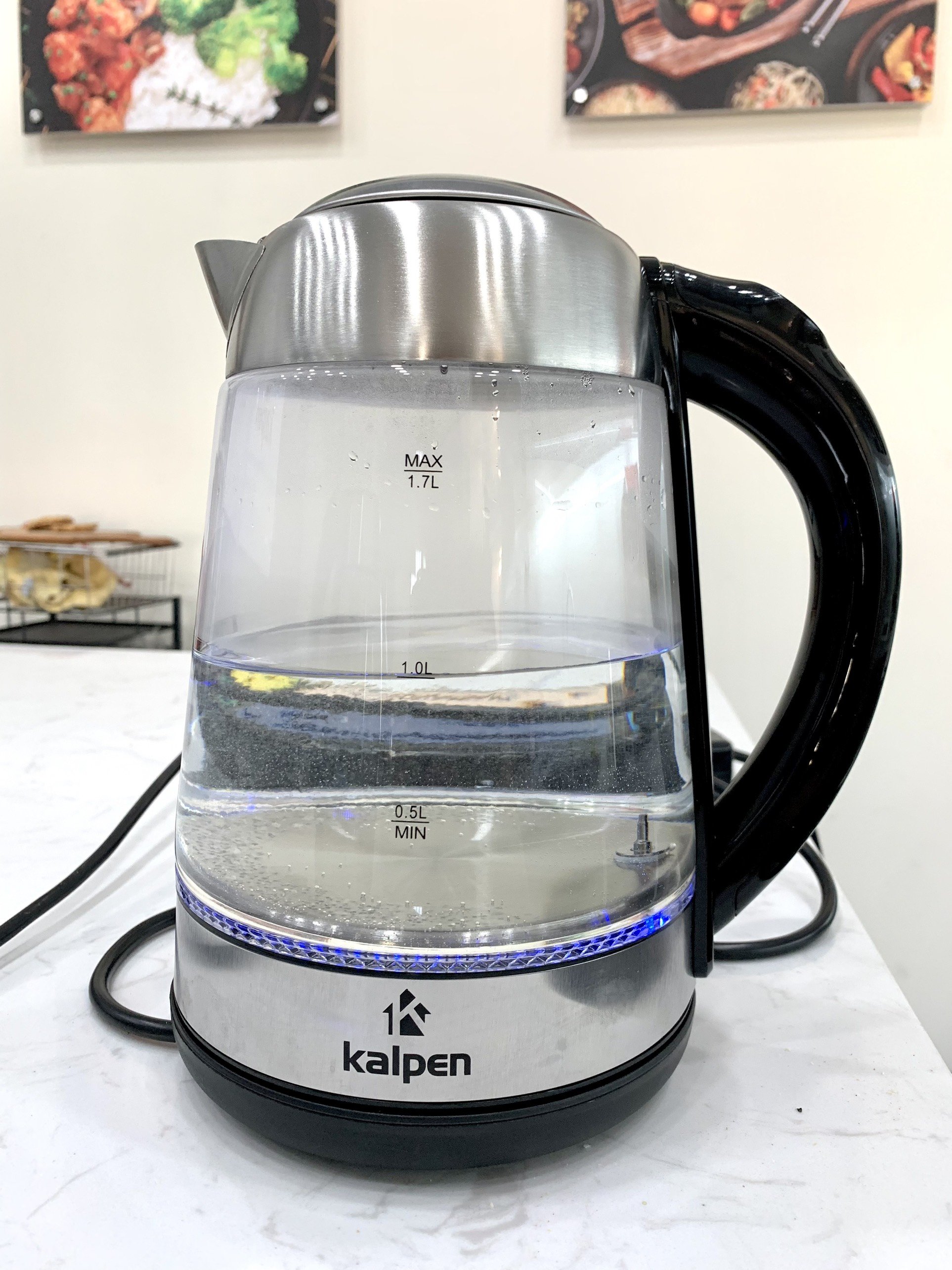 Ấm đun nước siêu tốc thủy tinh điều chỉnh nhiệt độ Kalpen KK88 | ĐIỆN ...