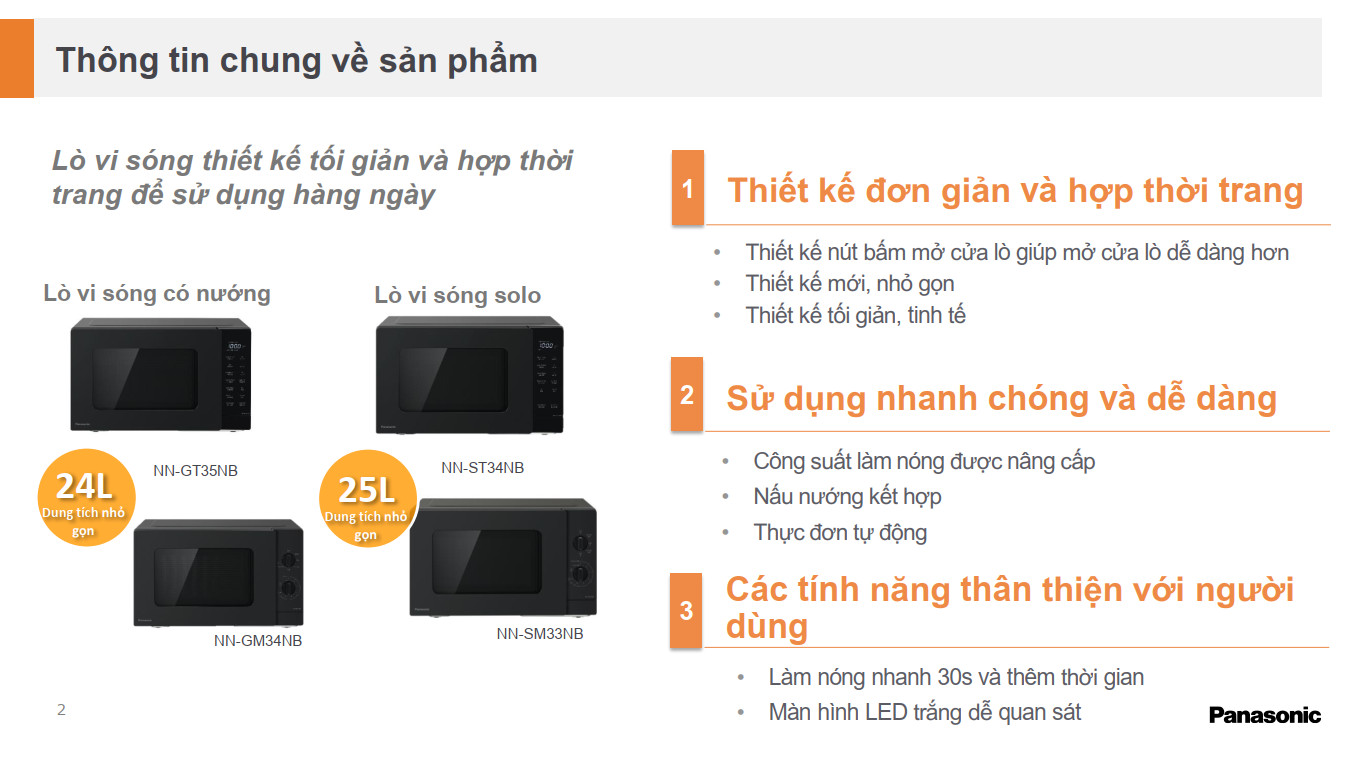 [HÀNG CHÍNH HÃNG] Lò vi sóng Panasonic NN-GT35NB / NN-ST34NB | ĐIỆN MÁY ...
