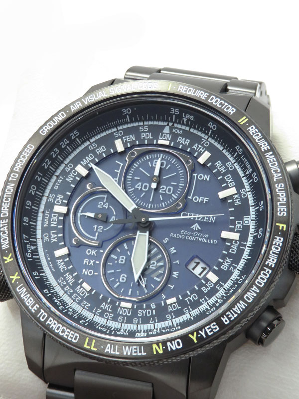 Watches Citizen Promaster Sky Eco-Drive Radio Controlled Super Titanium ...