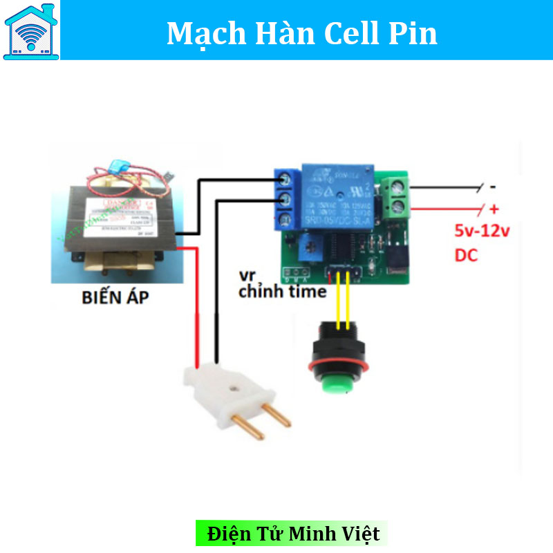 Mạch Timer Máy Hàn Cell Pin 18650 KST Điện tử Minh Việt