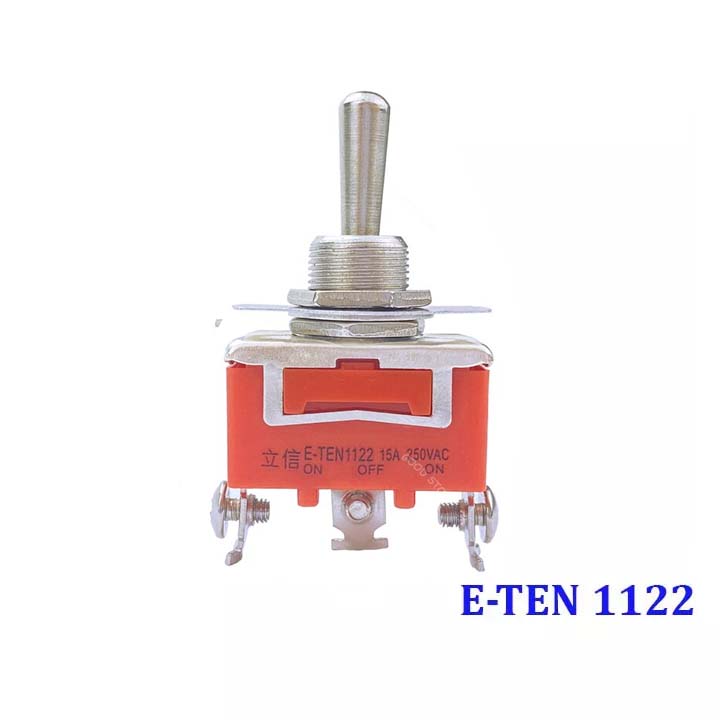 Công Tắc Gạt Đơn E-TEN 1122 15A/250V 3 Chế Độ ON-OFF-ON 3P