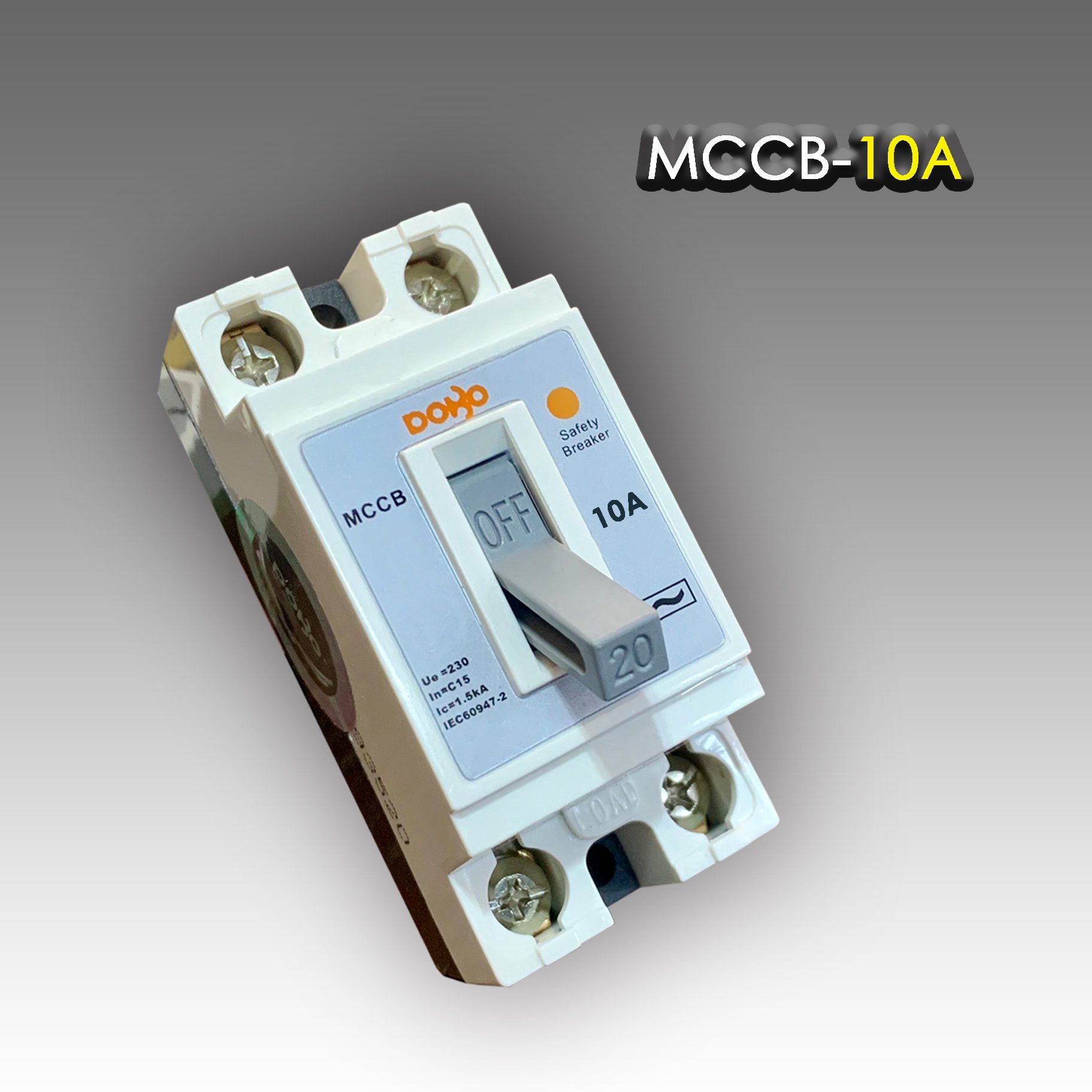 Cầu dao tự động an toàn 10A MCCB 2P 1.5kA DoBo MCCB-8810C | dobo.com.vn