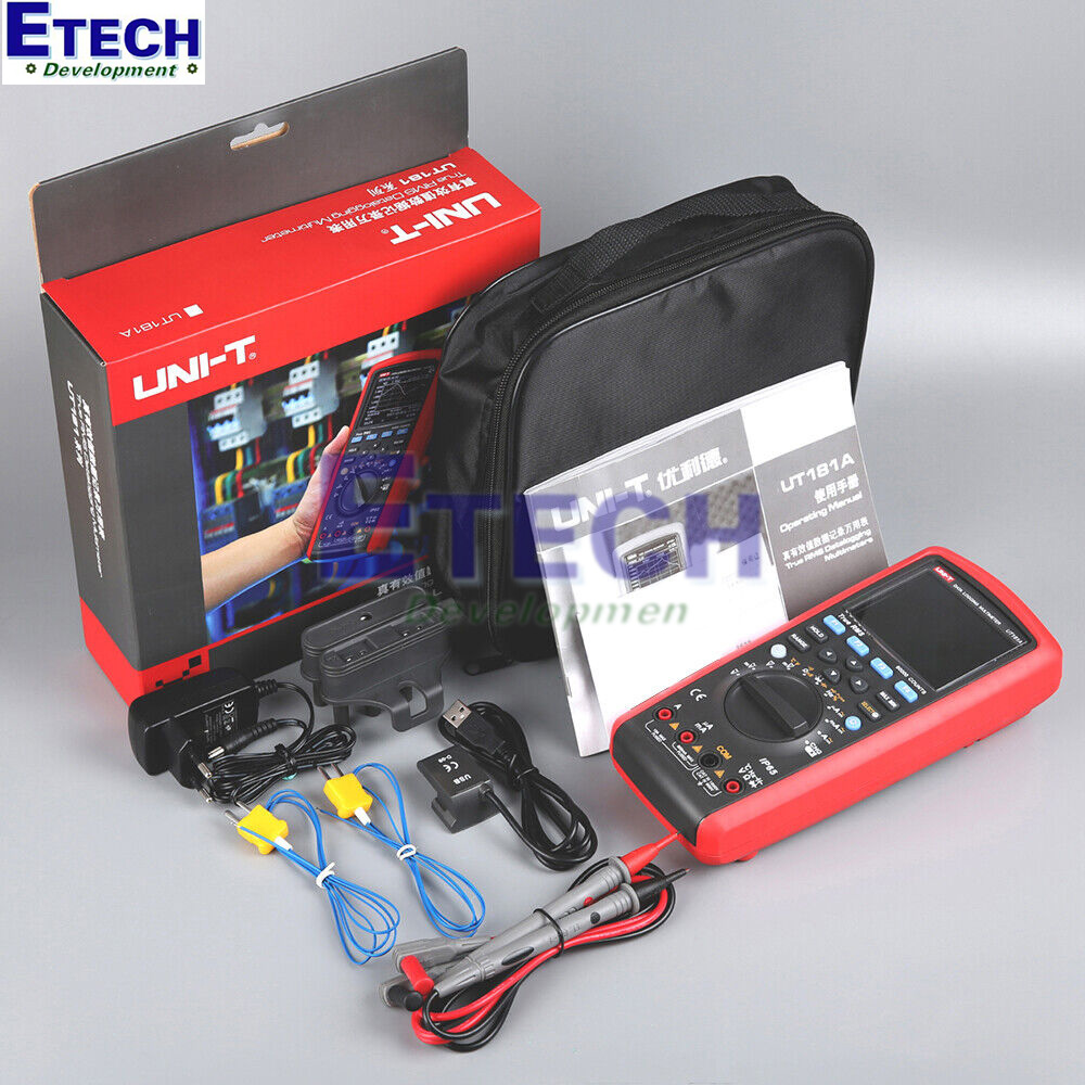 Đồng hồ vạn năng UNI-T UT181A (dataloger, ±0.25%, 1000V,10A) - Etech