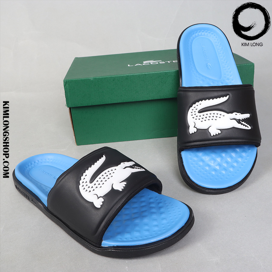Dép Lacoste Men's Croco Dualiste Synthetic Slides 0032-LC1