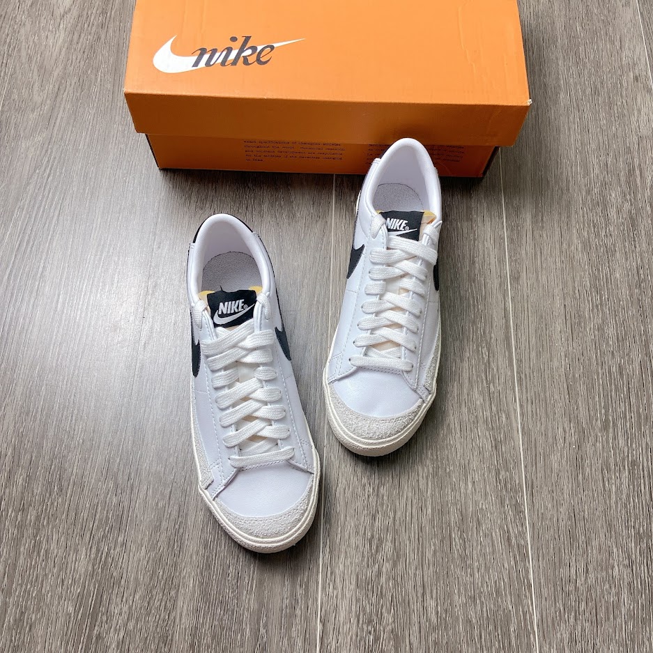 Giày Nike Blazer Low 77 White Black DC4769-102 | CITISHOP