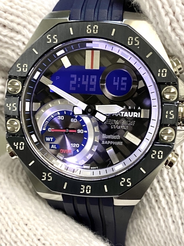 EDIFICE ECB-10AT-1ADF Scuderia AlphaTauri (Limited Edition) | ECB-10AT-1A Kính Sapphire - Bluetooth