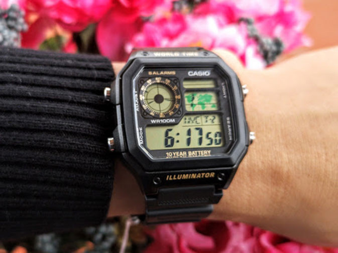 Casio AE-1200WH-1BVDF Pin 10 Năm | AE-1200WH-1B