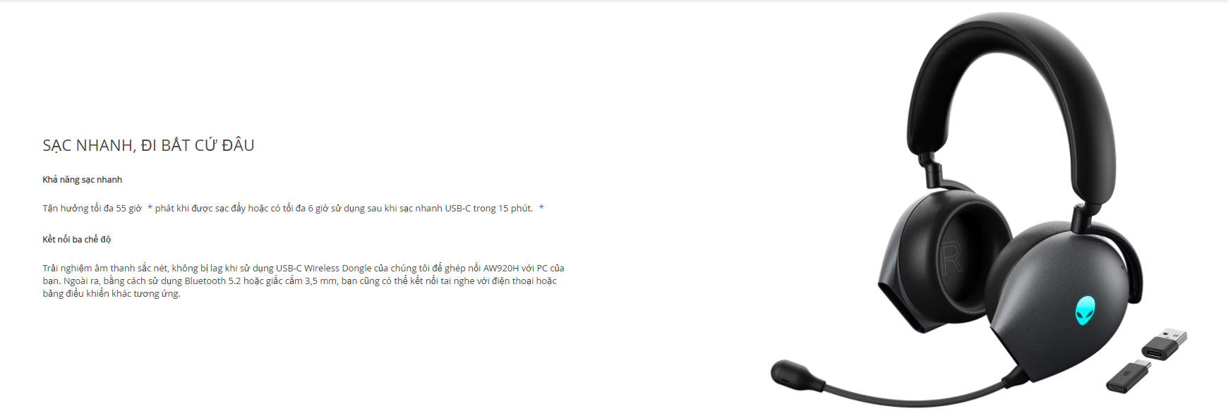 Tai nghe Gaming Alienware AW920H