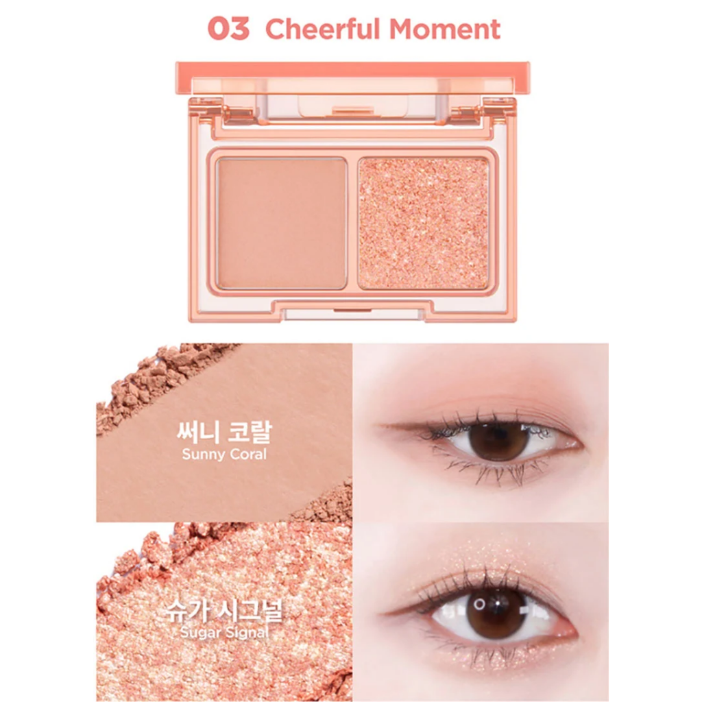BMT 10/2026 - Lilybyred Phấn Mắt Little Moment Shadow - 03 Cheerful Moment
