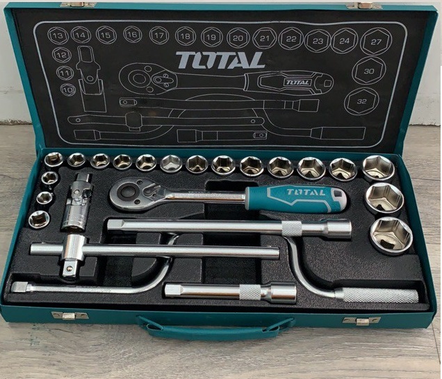 Bộ tuýp 1/2" 24 chi tiết Total THT141253