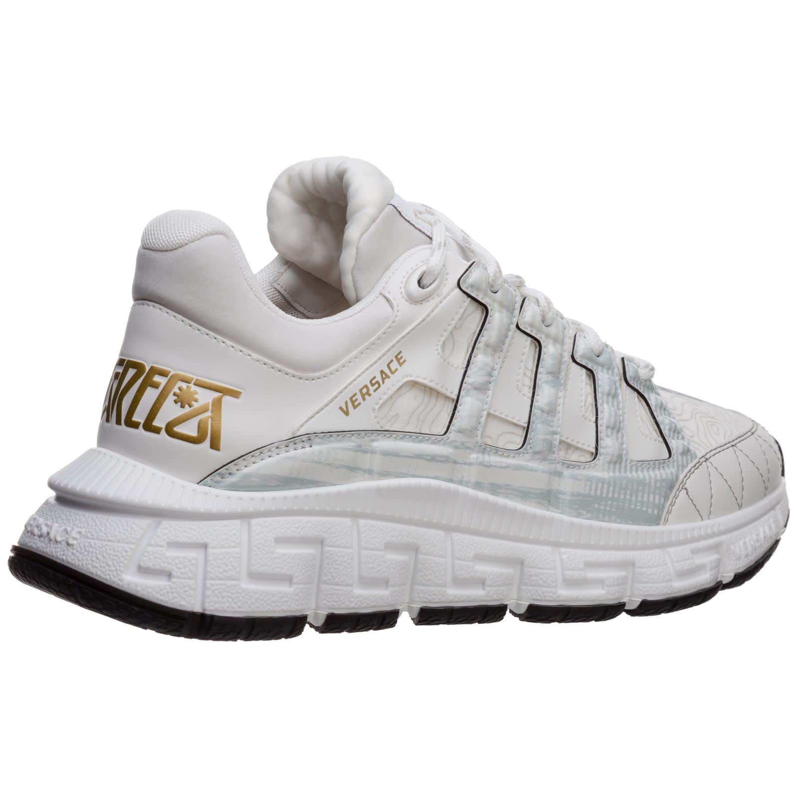 Versace Trigreca Sneakers 'White - Gold' | Duyet Fashion