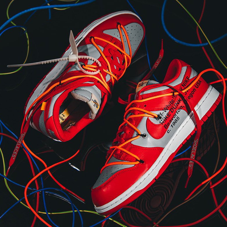 Off-White x Nike Dunk Low 'University Red' | Duyet Fashion