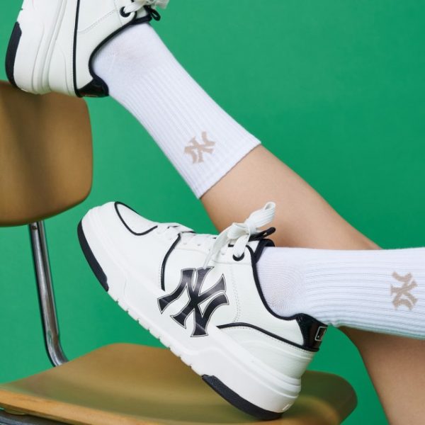 Giày Sneaker MLB Chunky Liner New York Yankess "Off White" 3ASXCA12N-50WHS - Hàng Chính Hãng ...