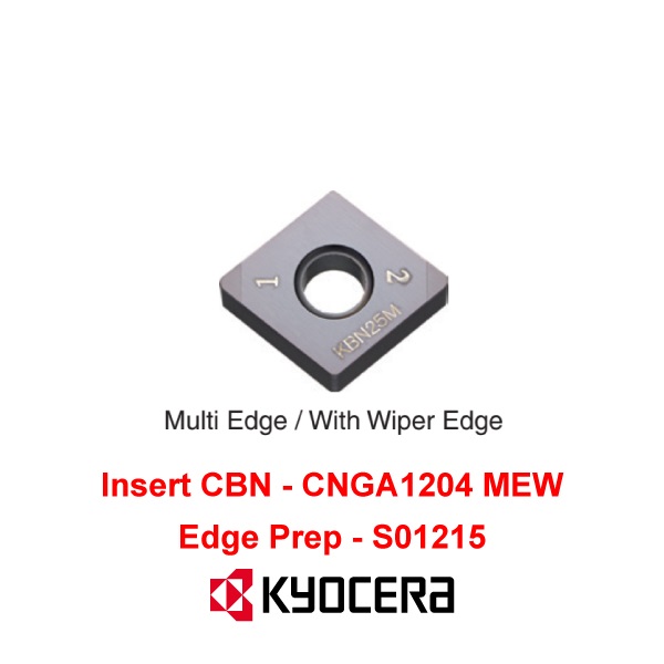 Mảnh Dao Tiện CBN Kyocera CNGA1204-S01215MEW | Vật Tư Cơ Khí 247