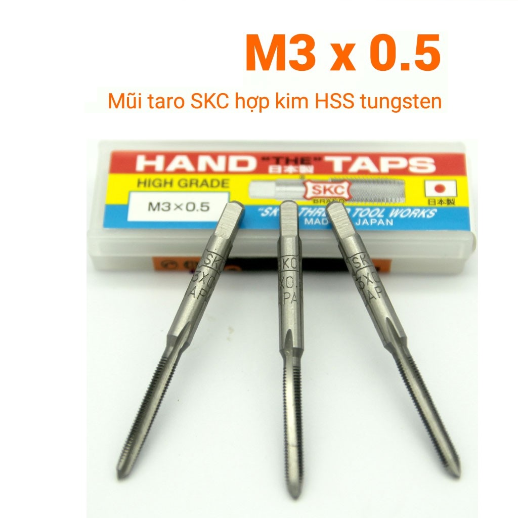 Bộ Taro tay SKC M3x0.5 | Vật Tư Cơ Khí 247
