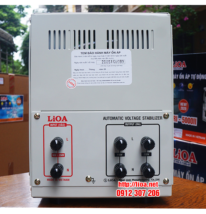 LIOA DRI-5000II (5KVA) ĐỜI MỚI NHẤT GIÁ TỐT B/HÀNH 4 NĂM CÓ ĐỦ GIẤY TỜ | lioa.net