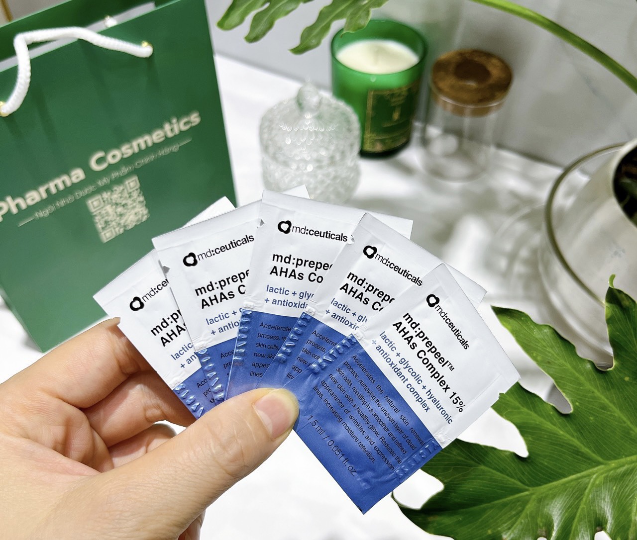 SET 5 GÓI DÙNG THỬ / MD: PREPEEL AHAS COMPLEX 15% | Pharma Cosmetics