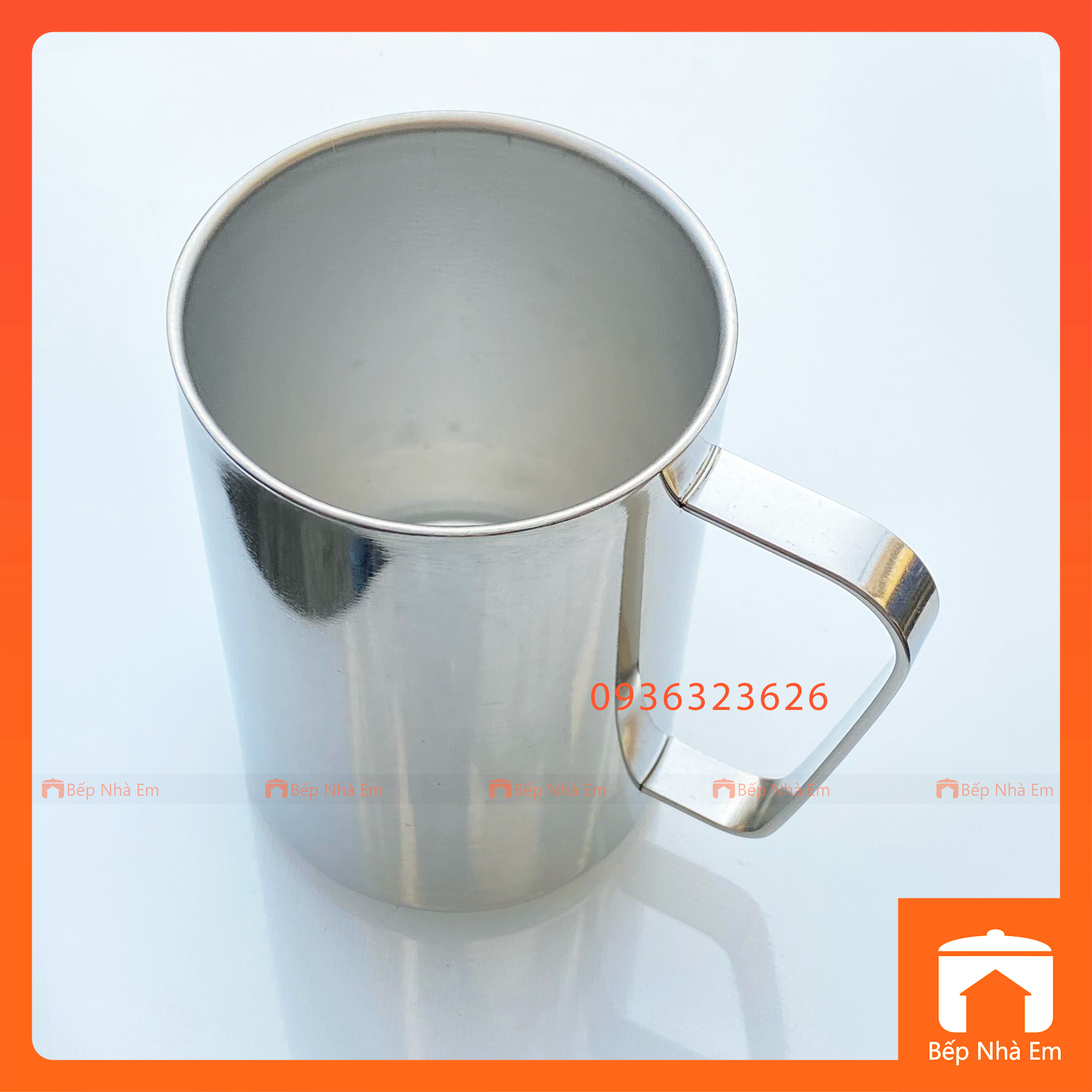Ca Inox 304 2 Lớp Cách Nhiệt 500ml - Hàng Cao Cấp | Bếp Nhà Em