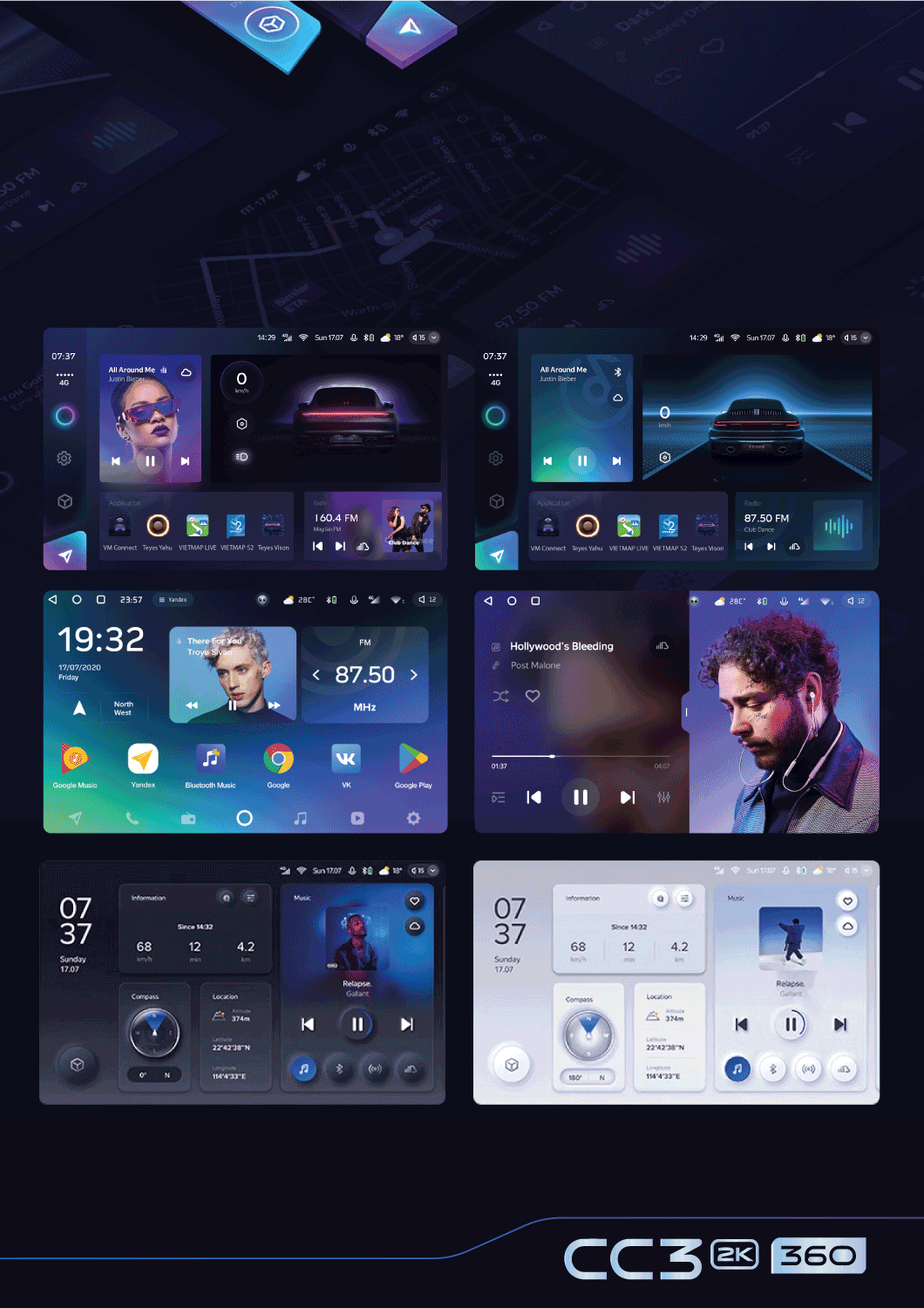 TEYES CC3 2K 360 Liền Camera 360 | Giải trí đa phương tiện