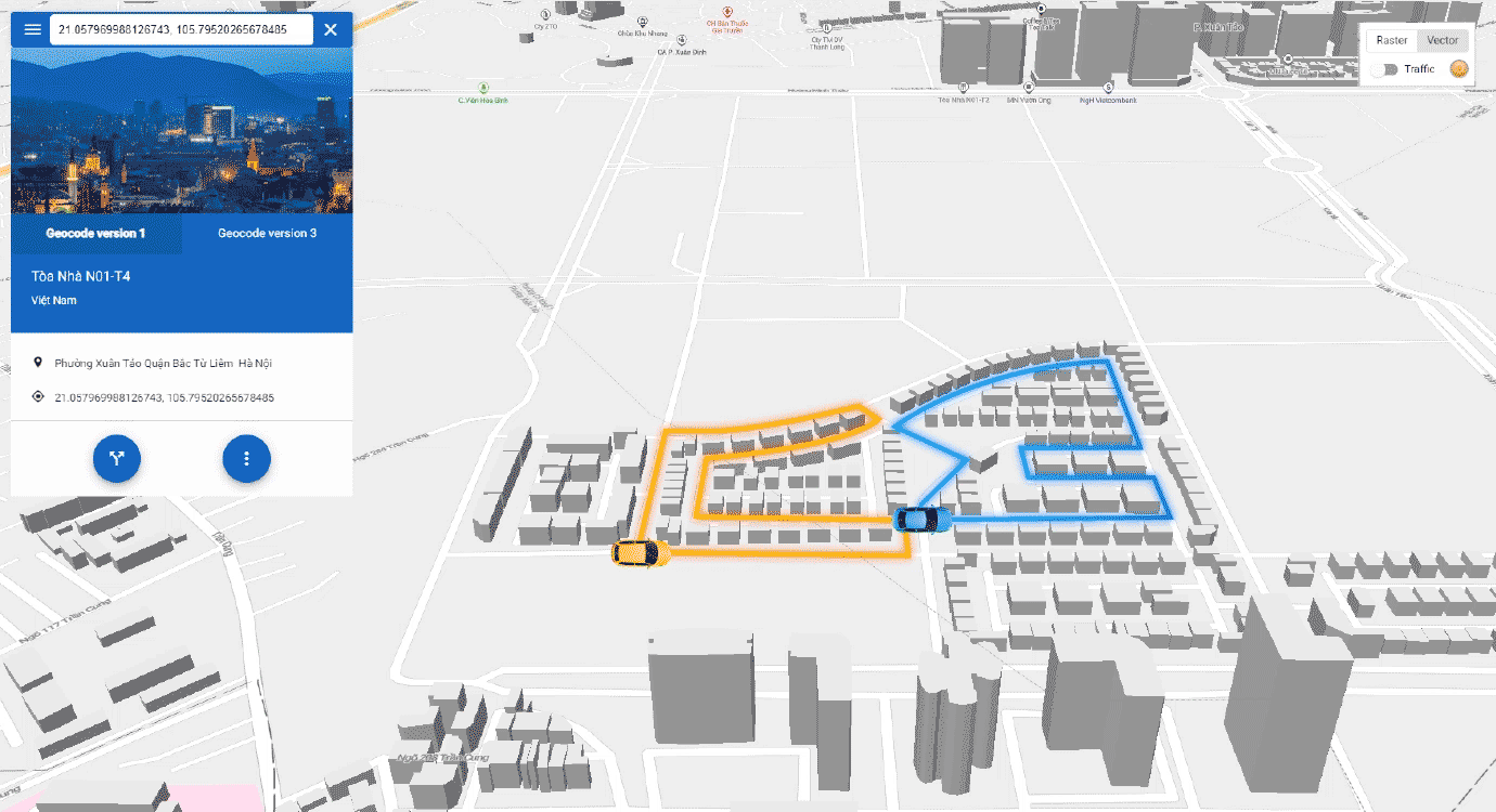 VIETMAP VRP - Tối ưu hóa quãng đường giao/nhận cho n phương tiện qua m