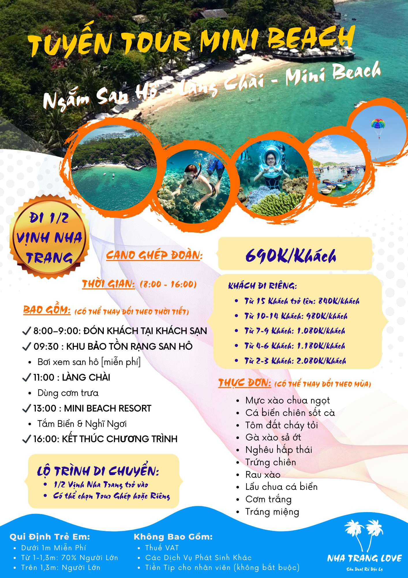 Mini Beach Nha Trang | Tour Mini Beach Nha Trang | Tour 03 Đảo Nha ...