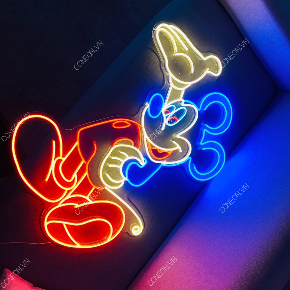 Đèn Trang Trí Led Neon Sign Chuột Mickey - Anime Led Neon Signs ...