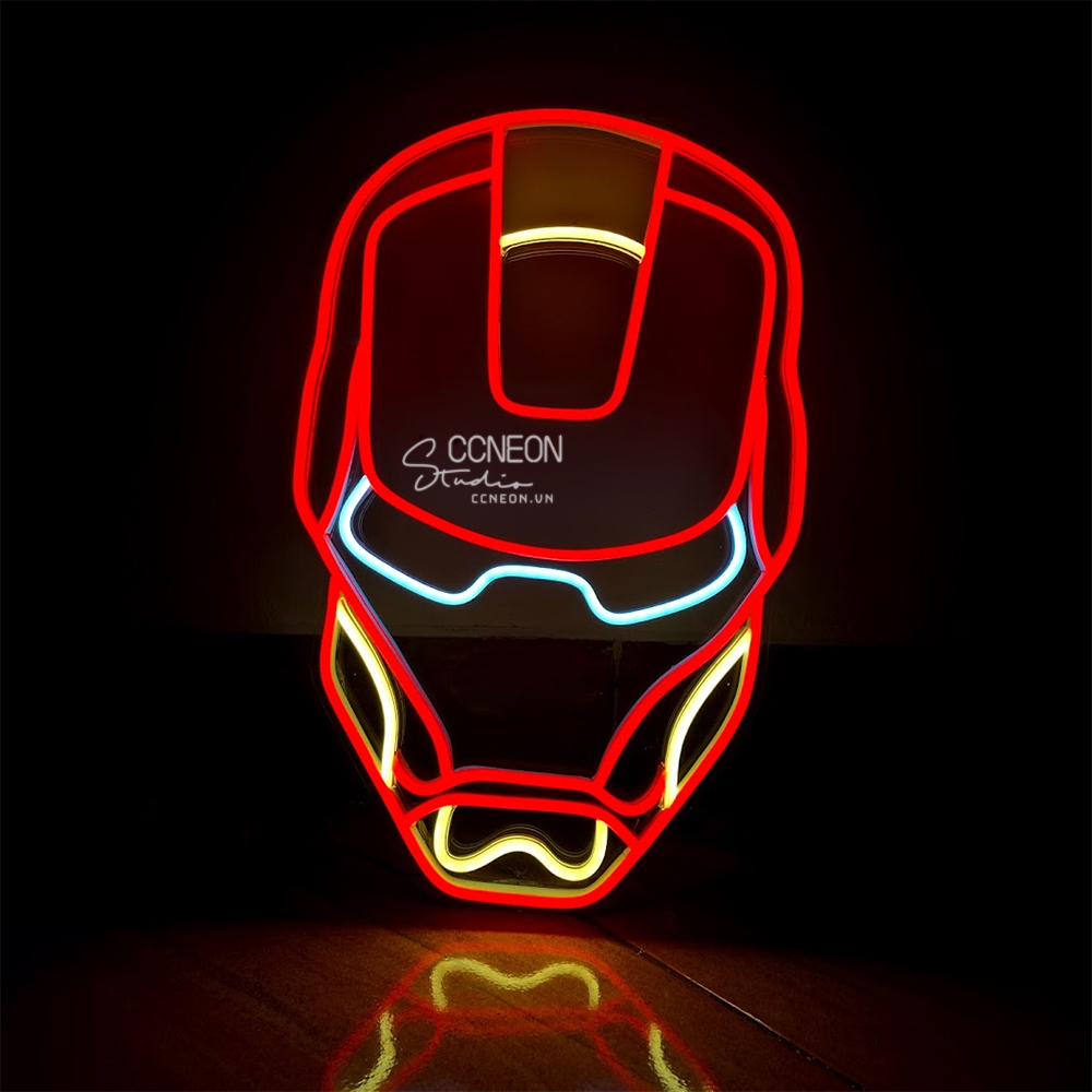 Đèn Trang Trí Iron Man LED Neon Sign - Đèn decor phòng, đèn tiktok