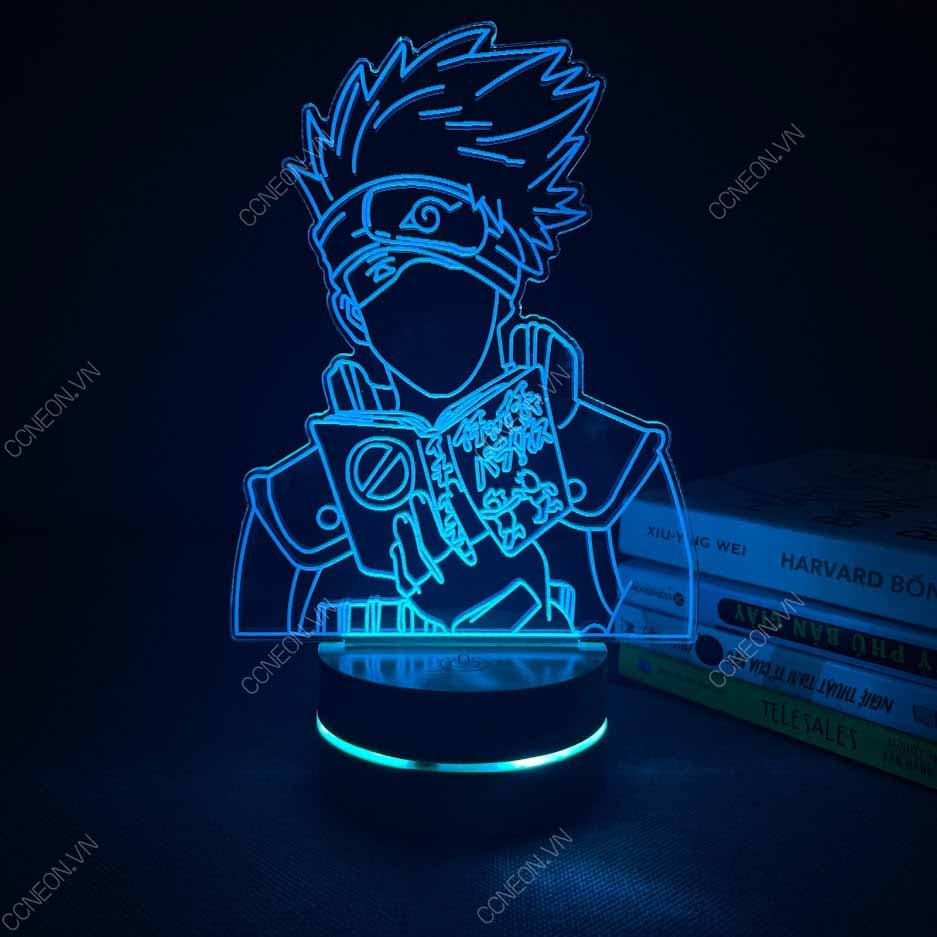 Đèn Led 3D Kakashi - Naruto, Đèn Led 16 Màu Hình Nhân Vật Hoạt Hình ...