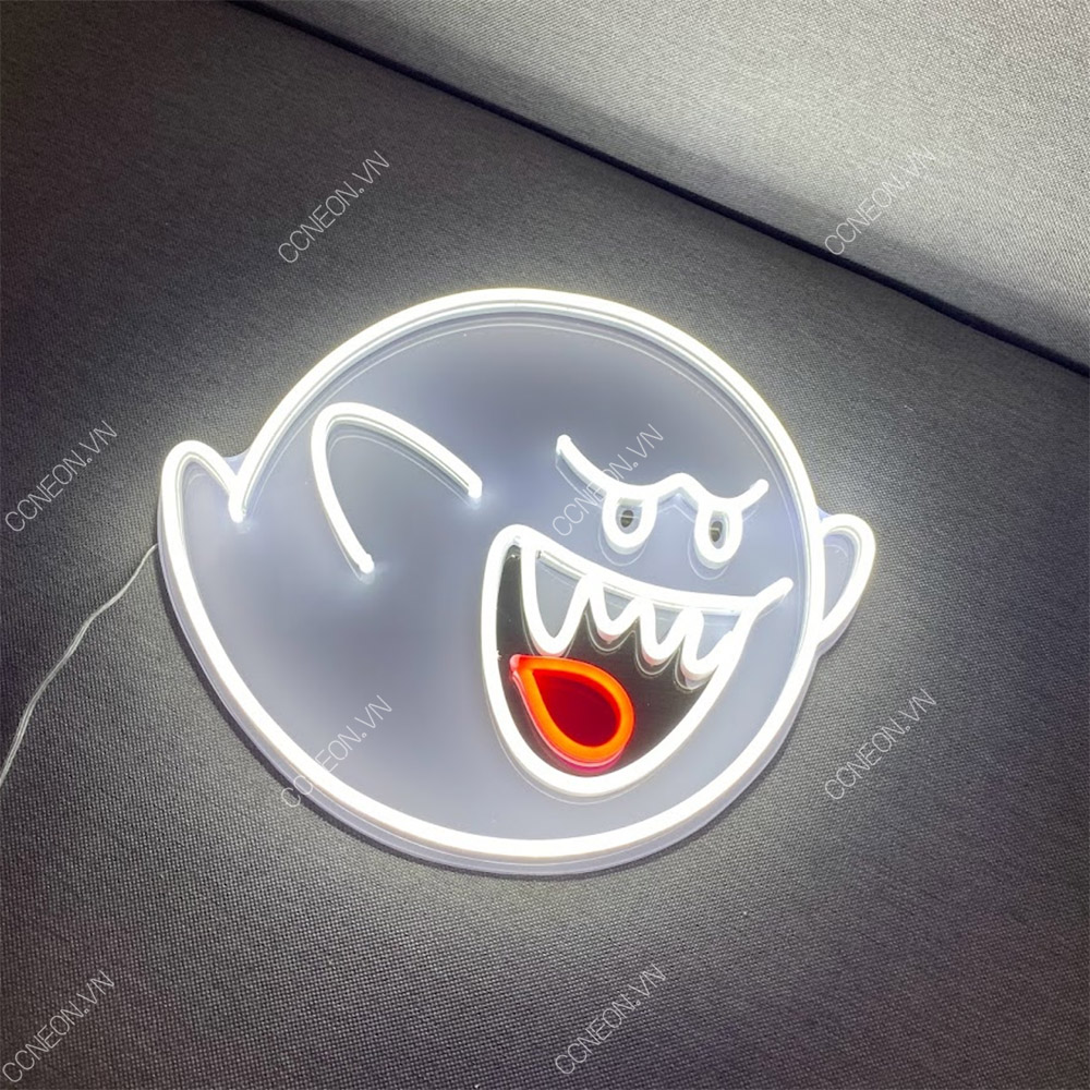 Đèn Trang Trí Led Neon Sign Mario Boo - Mario Boo Neon Signs