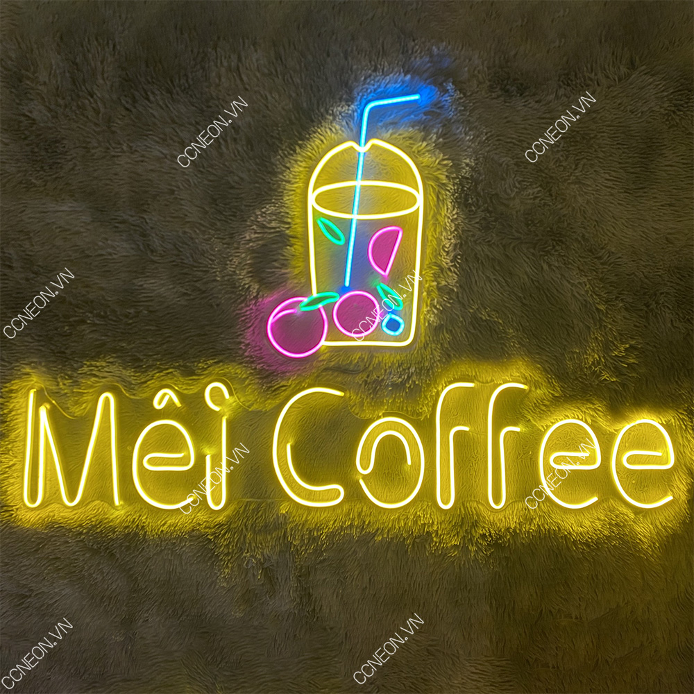 Đèn Trang Trí Led Neon Mei Coffee - Đèn Led Neon Cho Tiệm Cafe