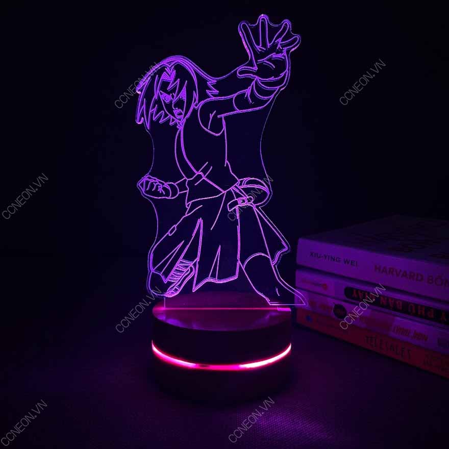 Đèn Led 3D Nhân Vật Sakura- Naruto, Đèn Led 16 Màu Hình Nhân Vật Hoạt ...