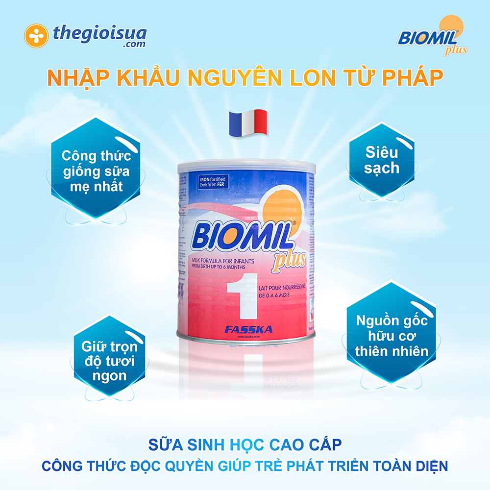 Biomil Plus 1 800g cho bé 0-6 tháng