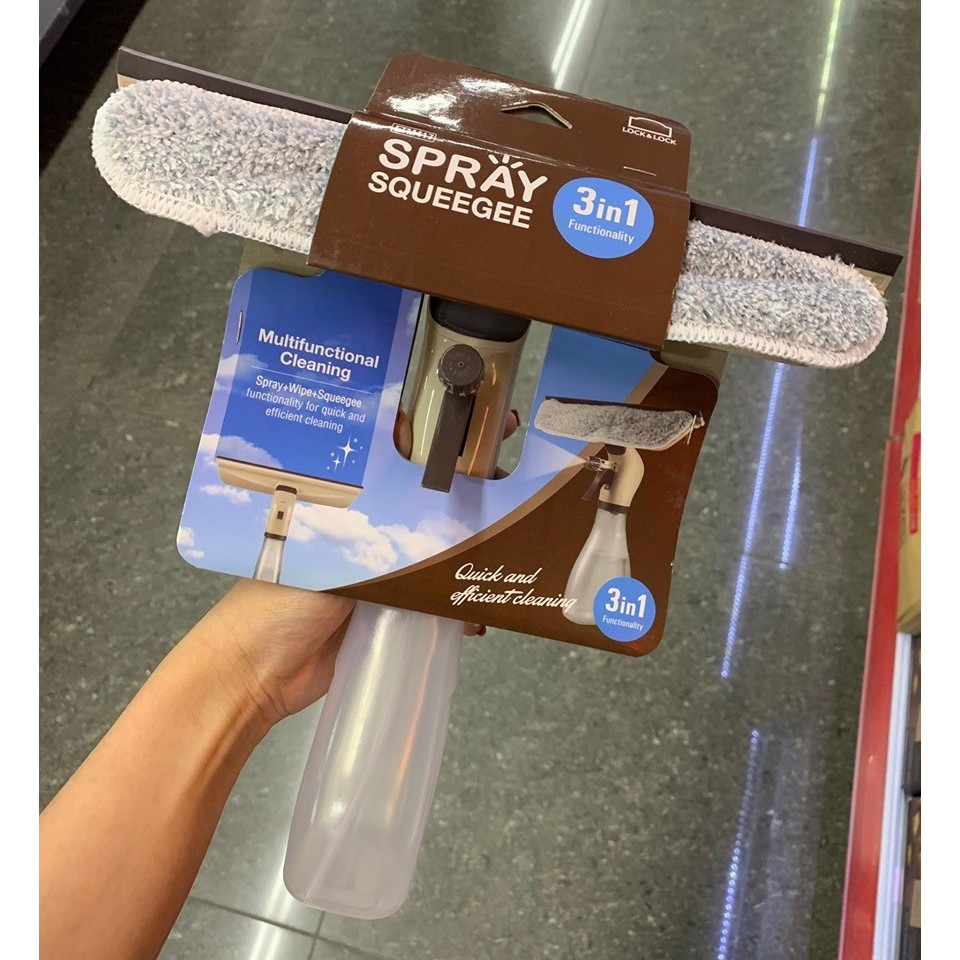 Cây Lau Kính Cửa Sổ LocknLock ETM417 Kèm Bình Xịt Nước 300ml, Hàng ...