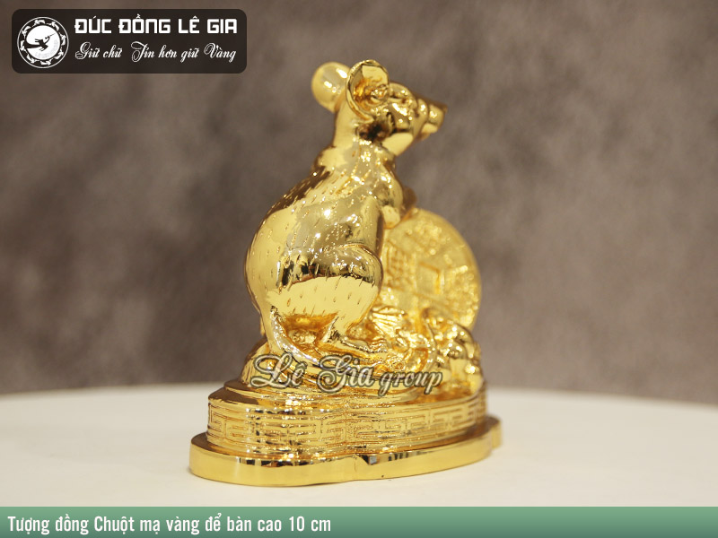 Tượng Chuột mạ vàng 24k để bàn cao 10cm | Lê Gia Group - Giữ Chữ Tín ...