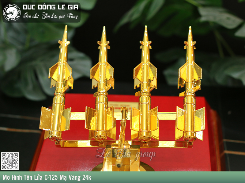 Mô Hình Tên Lửa C-125 Mạ Vàng 24k | Lê Gia Group - Giữ Chữ Tín Hơn Giữ Vàng